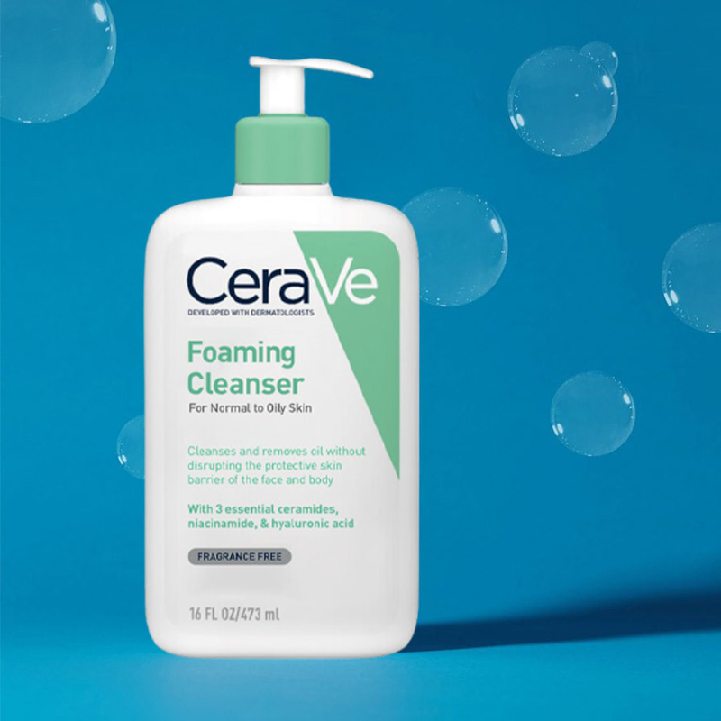 Sữa Rửa Mặt Cerave Foaming Cleanser Xanh Ngọc 473ml - Dành Cho Da ...